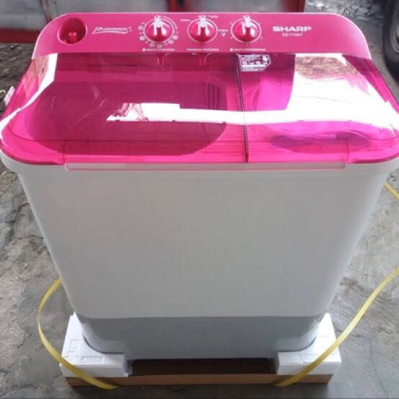 Jual Mesin cuci 2 tabung 7kg sharp est-75nt mesin cuci sharp 7kg ...