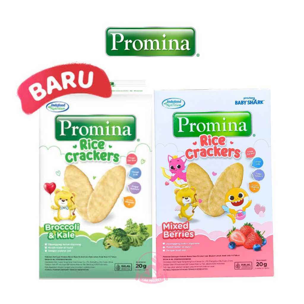 Jual Promina rice crackers brokoli & kale 20g & Mixed berries | Shopee ...