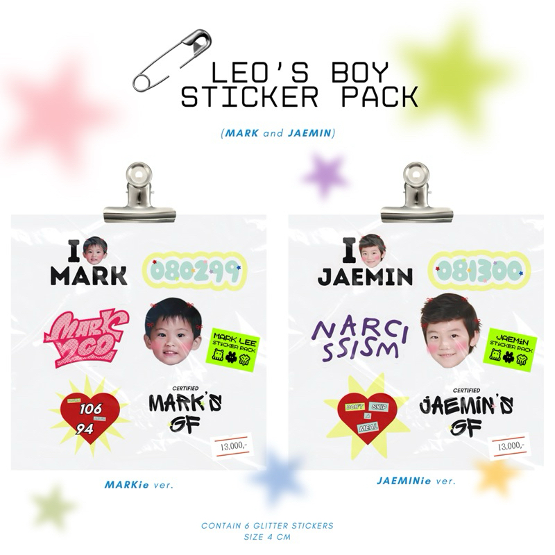 Jual LEO'S BOY STICKER PACK (MARKie and JAEMINie) | Shopee Indonesia
