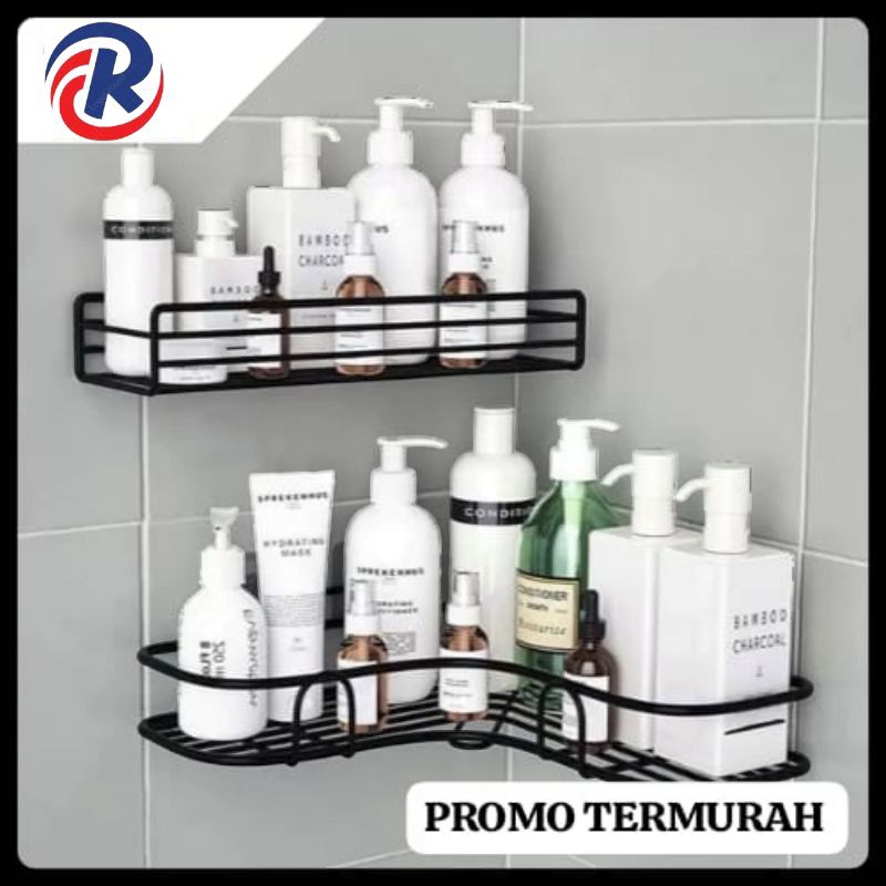 Jual Rak Sudut Kamar Mandi Tempel Dinding Keramik Rak Dapur Besi ...