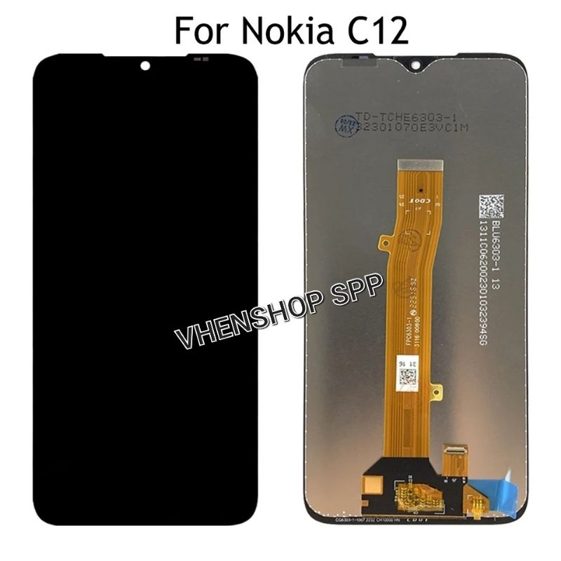 Jual ORIGINAL LCD NOKIA C12 FULLSET TOUCHSCREEN | Shopee Indonesia