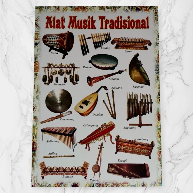 Jual Poster Edukasi Alat Musik Tradisional | Shopee Indonesia