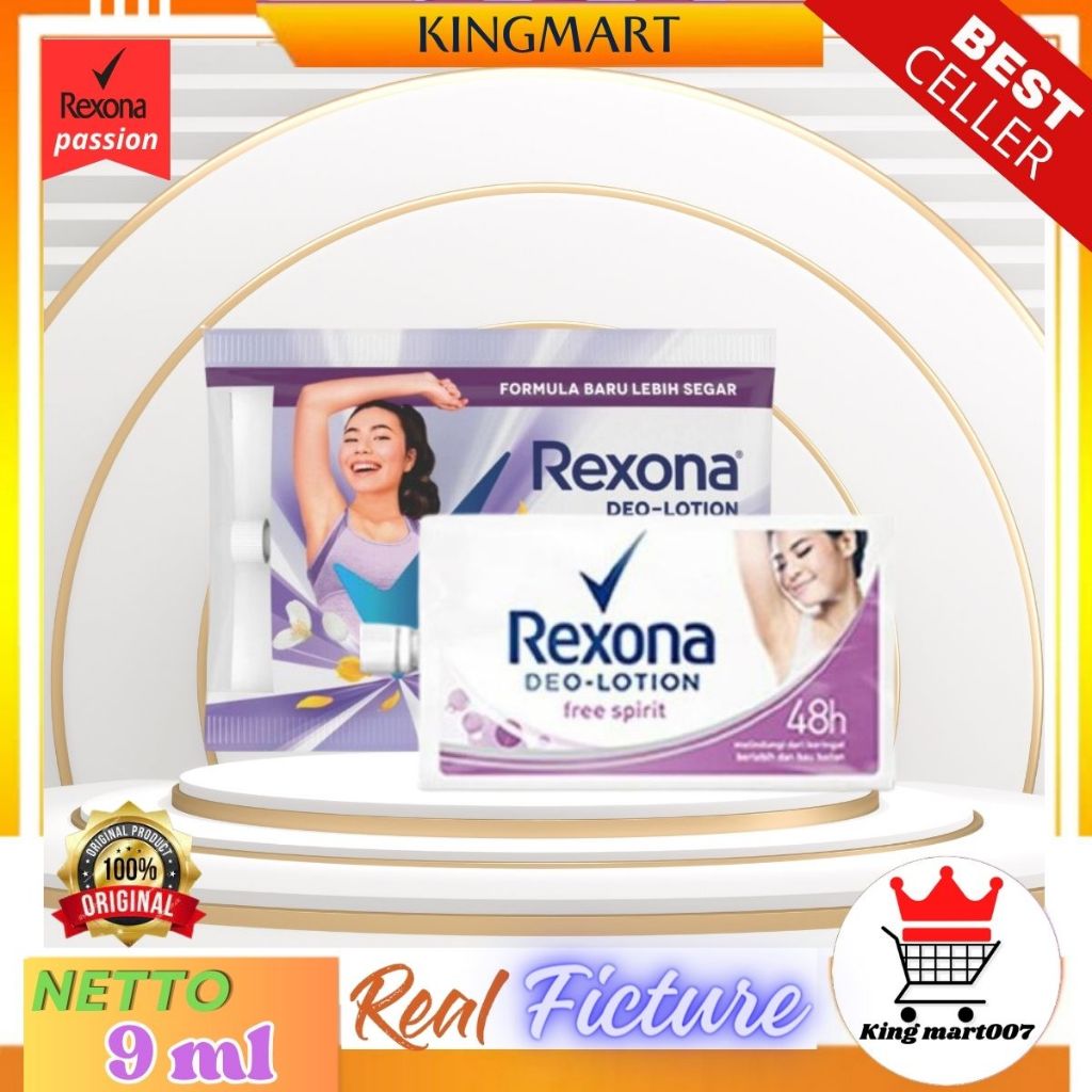 Jual Rexona Women sacet free spirit deo lotion 9gr (kemasan baru ...