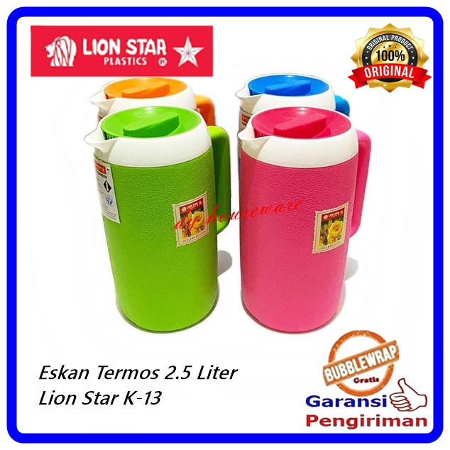 Jual Teko Eskan Serbaguna Termos Air Panas Dingin 2.5 Liter Lion Star K-13 | Shopee Indonesia