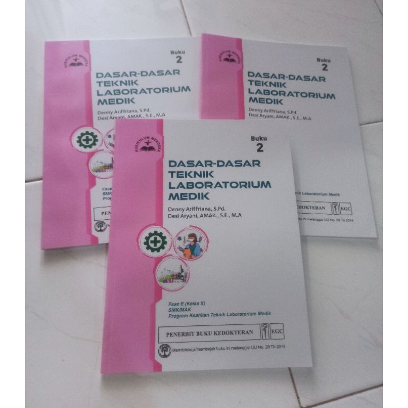 Jual Dasar-Dasar Teknik Laboratorium Medik Buku 2 Fase E (Kelas X) | Shopee Indonesia