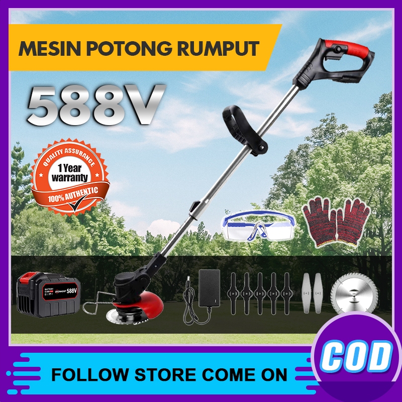 Jual IRONHOOF 588V/88V Mesin Potong Rumput Pemotong Rumput Listrik ...