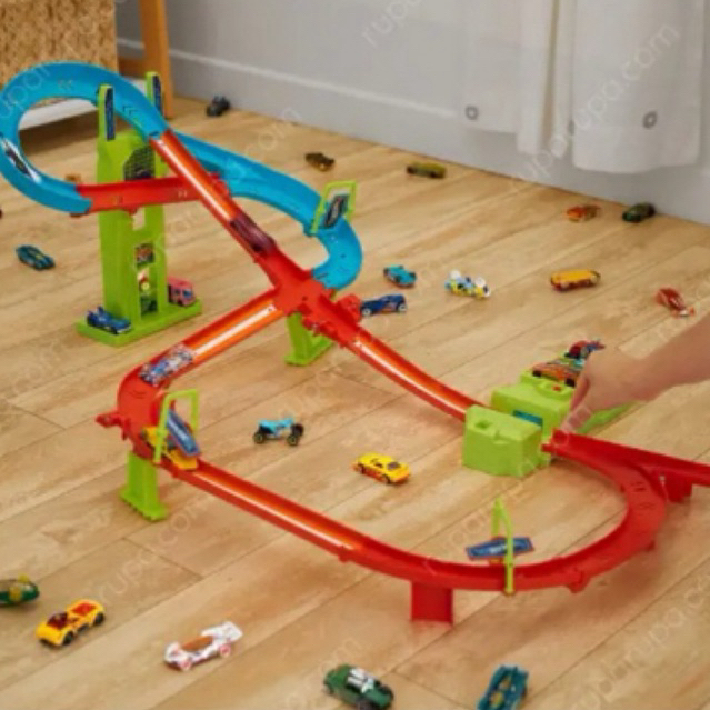 Jual Hot Wheels Playset Track Neon Speeder Skyscraper Speed Circuit ...