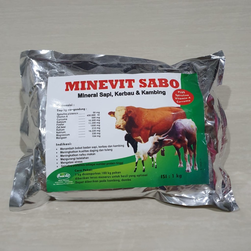 Jual Minevit Sabo 1kg mineral sapi, kerbau, dan kambing | Shopee Indonesia