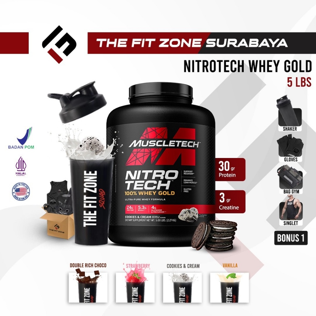 Jual MUSCLETECH Nitrotech Whey Gold 5,03 Lbs Whey Protein Isolate ...