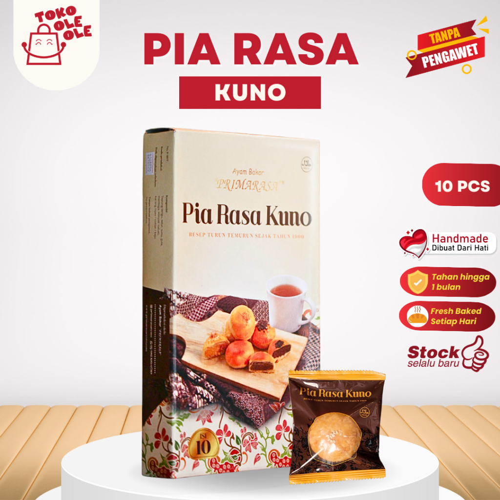 Jual Pia Rasa Kuno isi 10 Bakpia Kacang Hijau, Coklat, Keju Bakpia ...