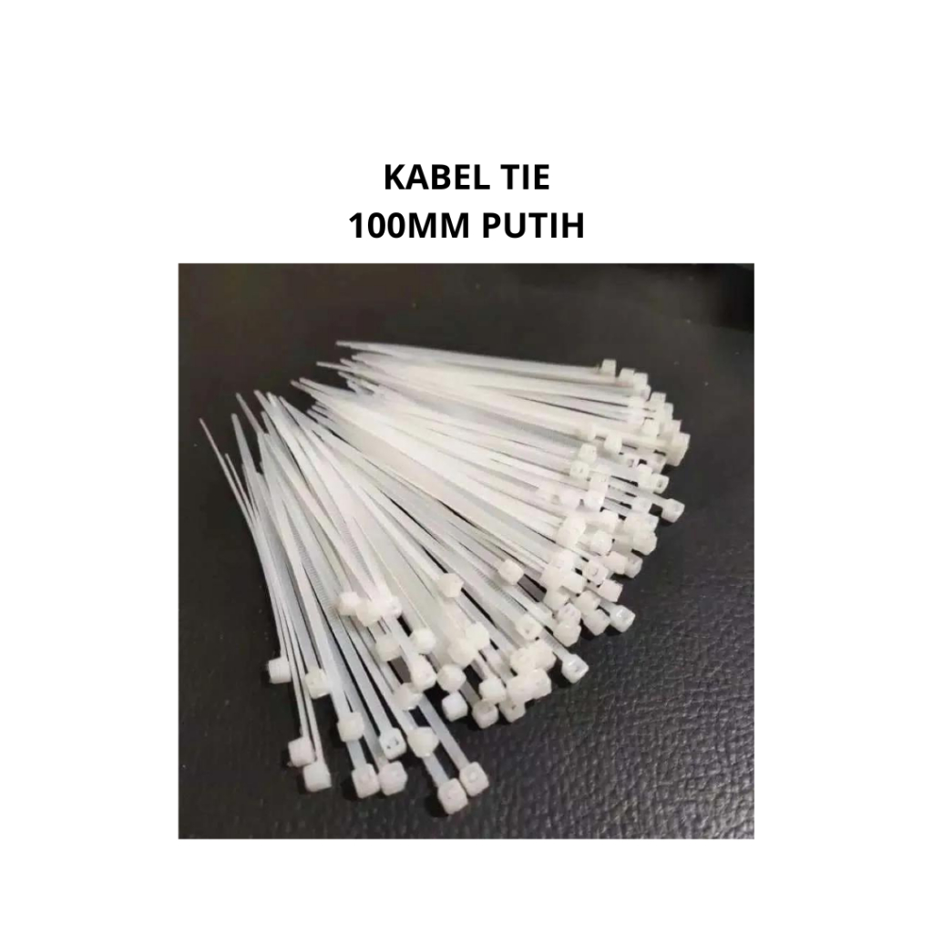 Jual KABEL TIE 100MM OWNER PUTIH 1BKS 100/PCS | Shopee Indonesia