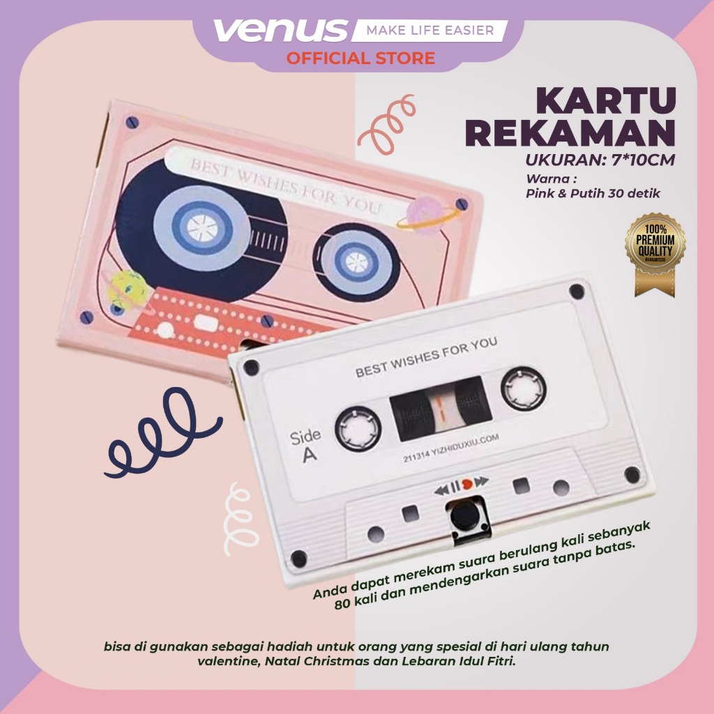 Jual Kartu Ucapan Suara Gift Card Voice Card Voice Record Ucapan Rekaman Suara Hadiah Kado Unik ...