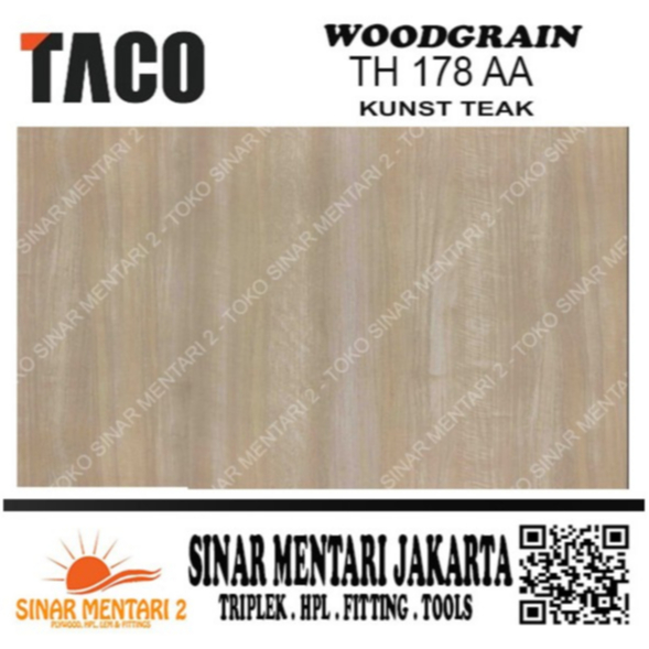Jual TACO HPL WOODGRAIN TH 178 AA KUNS TEAK | Shopee Indonesia