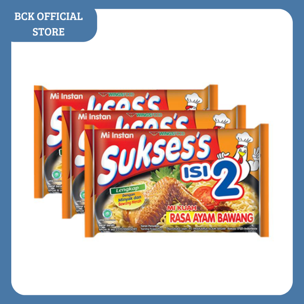 Jual Mie Instan/ Mie Sukses Isi 2 Kuah Ayam Bawang 112gr (pcs) | Shopee ...