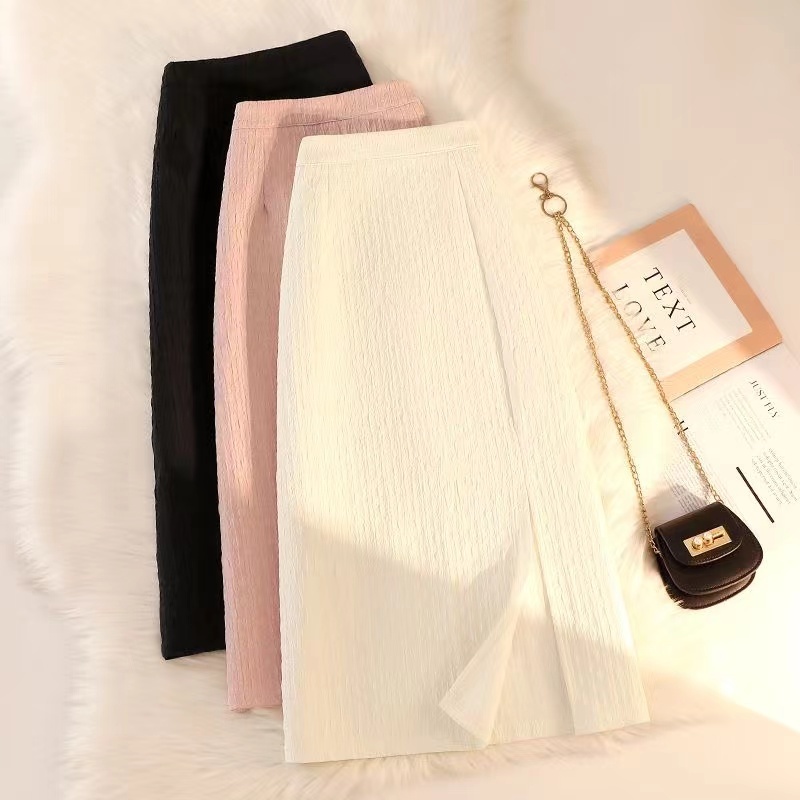 Jual rok panjang wanita rok korean style rok split samping rok a line ...