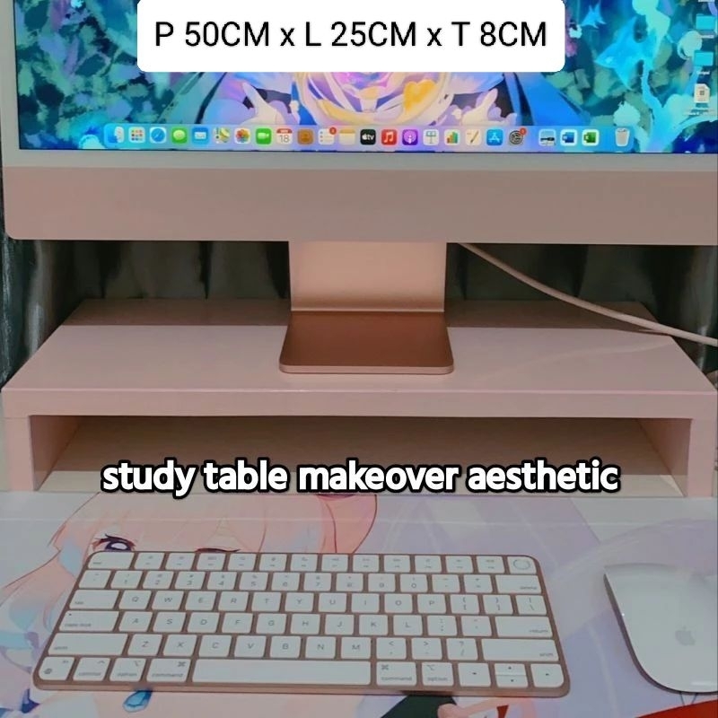 Jual Stand Monitor Dudukan PC/Laptop Korean Desk Aesthetic | Shopee ...