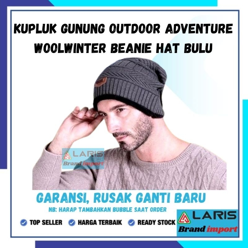 Jual Kupluk Gunung Outdoor Adventure Wool Winter Beanie Hat Bulu Murah ...