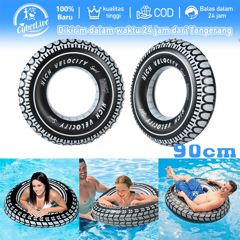 Jual Ban Renang 90cm Swim Ring Pelampung Ban Dewasa Pelampung Renang ...