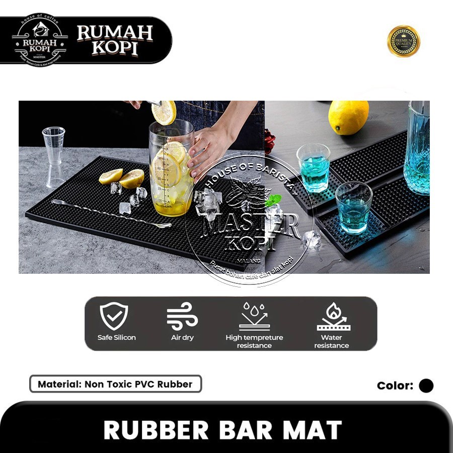 Jual Bar Mat Bartender Rubber Anti Slip / Tatakan Gelas / Alas Meja ...