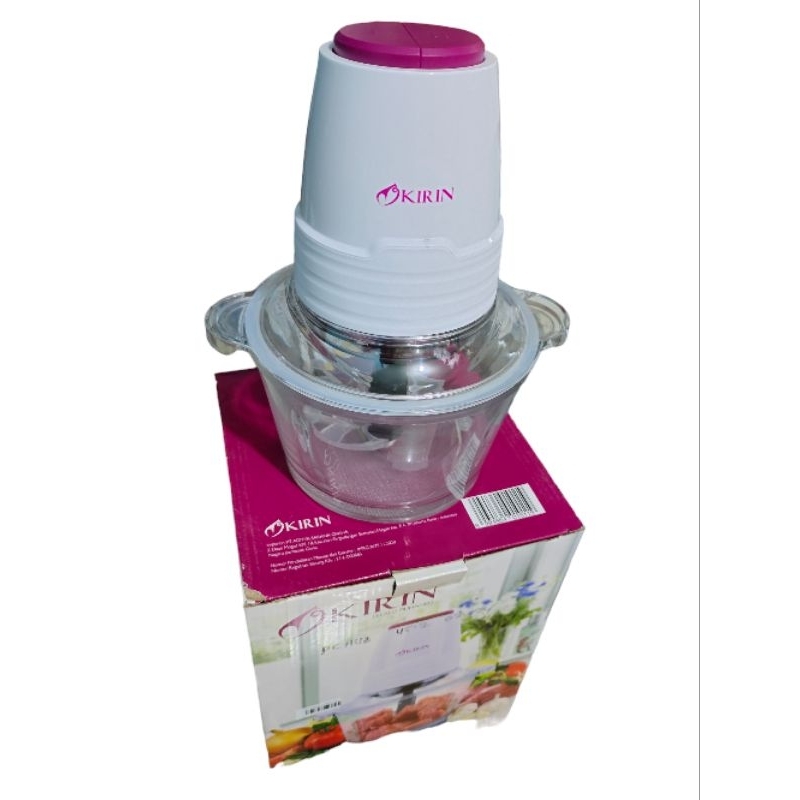 Jual Chopper Food Kirin KFC-315G (Kaca) Giling Daging/Bumbu | Shopee ...