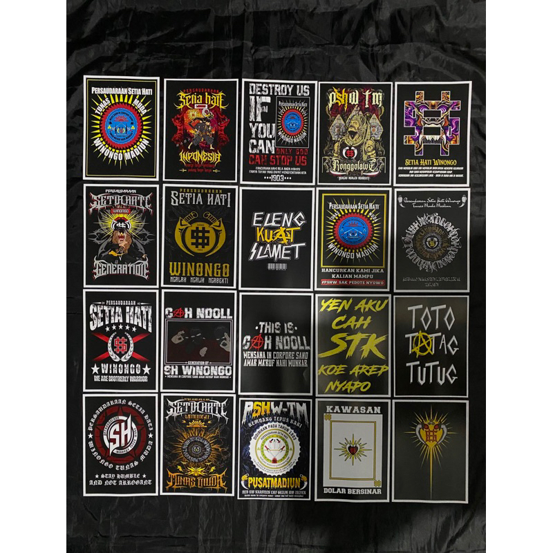 Jual poster dinding PSHW (isi 20) | Shopee Indonesia