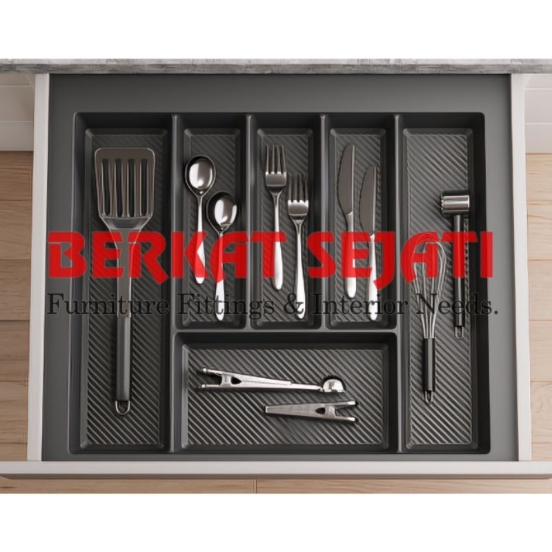 Jual Rak Sendok Garpu VITCO AG 60 Abu Sekat Laci Dapur Alat Tulis ...