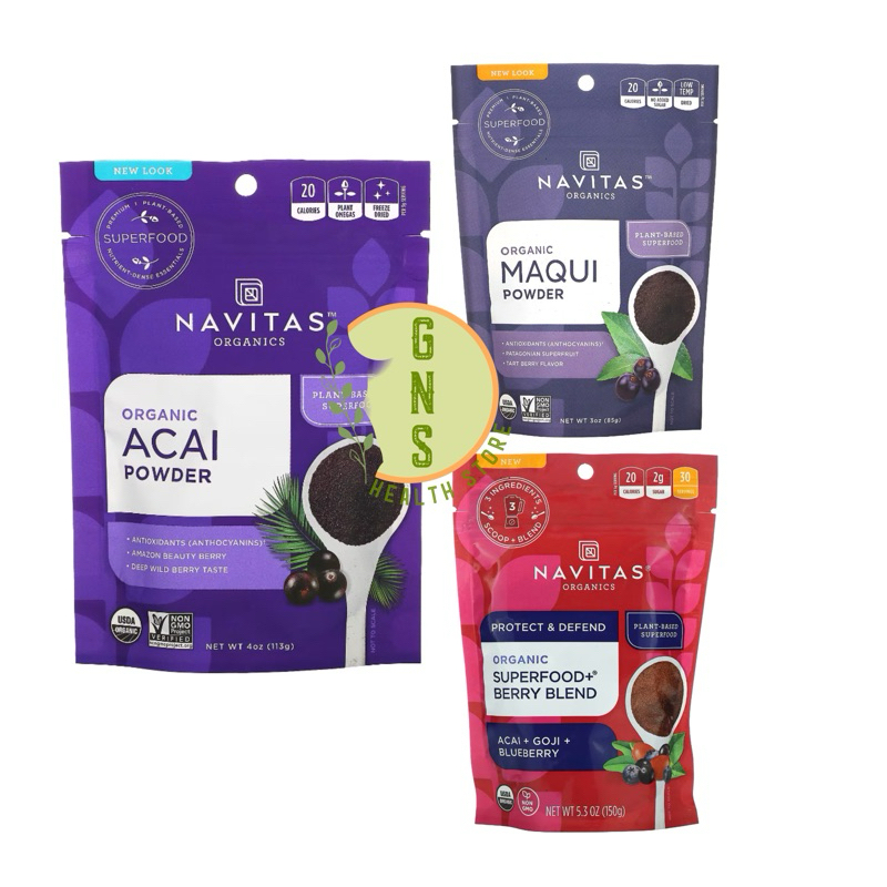 Jual Navitas Organics Acai Maqui Goji Powder Superfood Blueberry ...