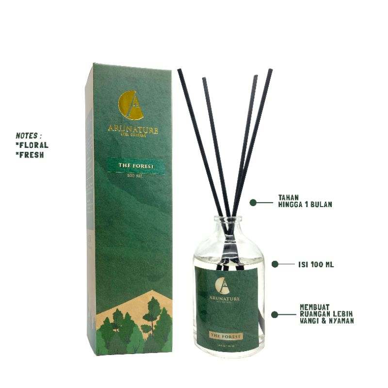 Jual Reed Diffuser by Arunature 100 ml (The Forest) | Pengharum Ruangan ...