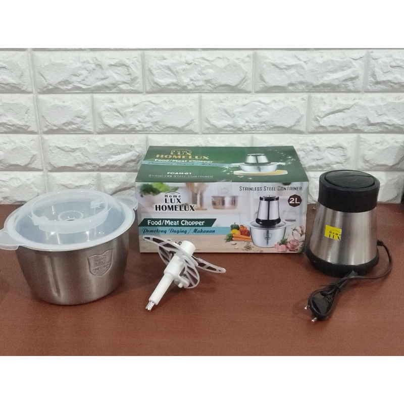 Jual Choper Homelux Pemotong Daging Stainless Steel Container 2 Liter ...
