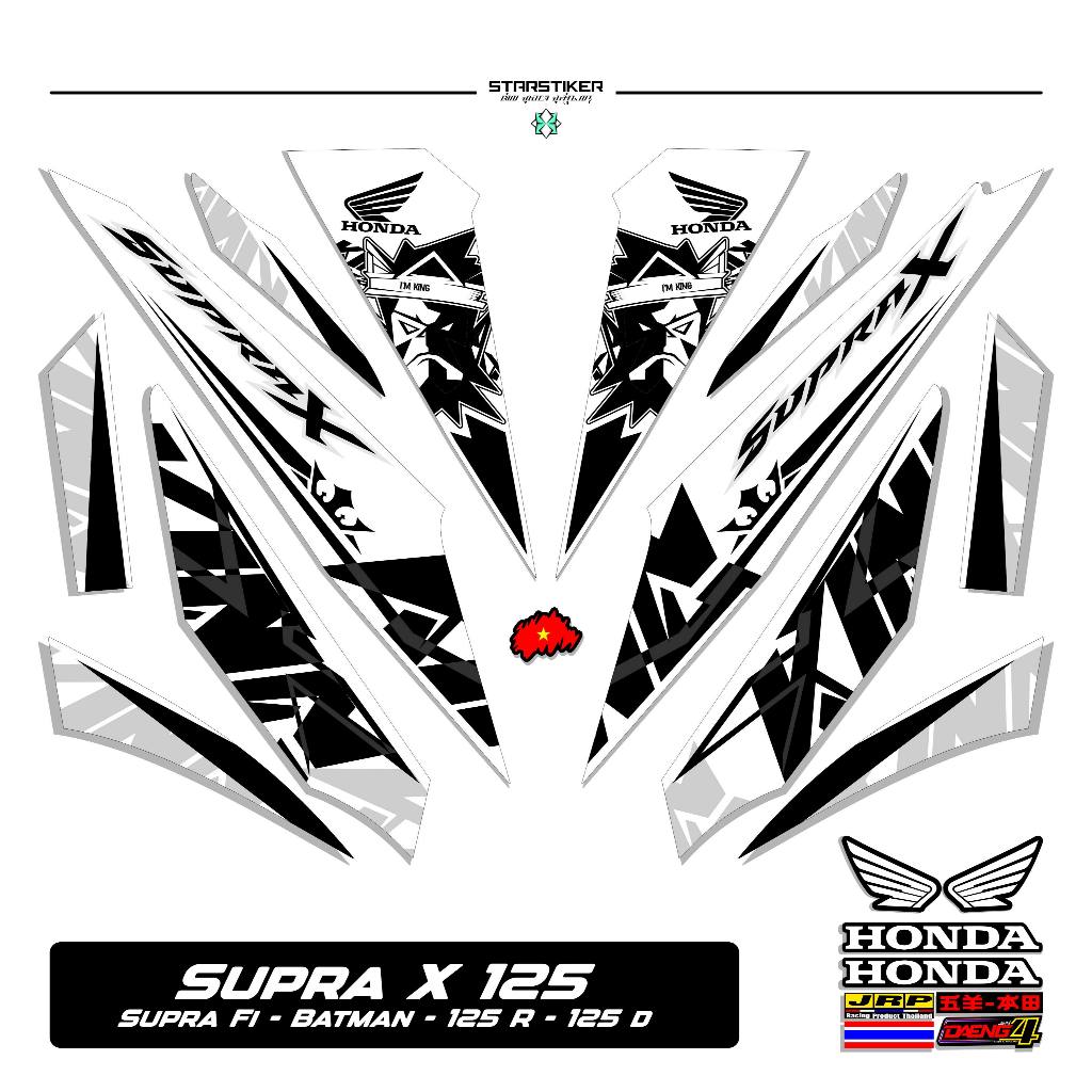 Jual Striping Supra X 125 Motif X36 /Supra X 125 Batman/Decal Supra X ...