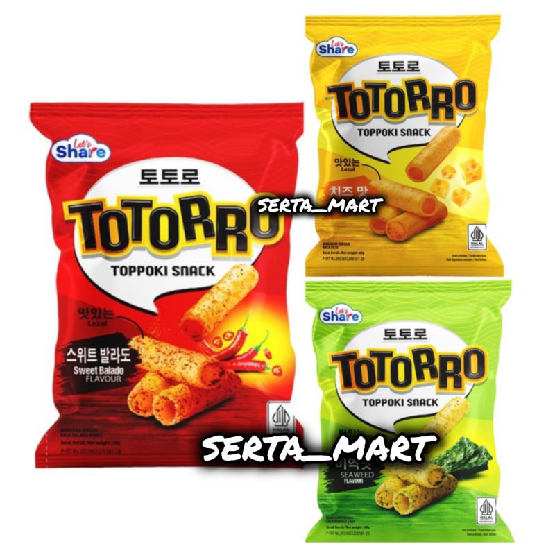 Jual Totorro Toppoki Snack 60gr - Totoro Topoki camilan Balado ...