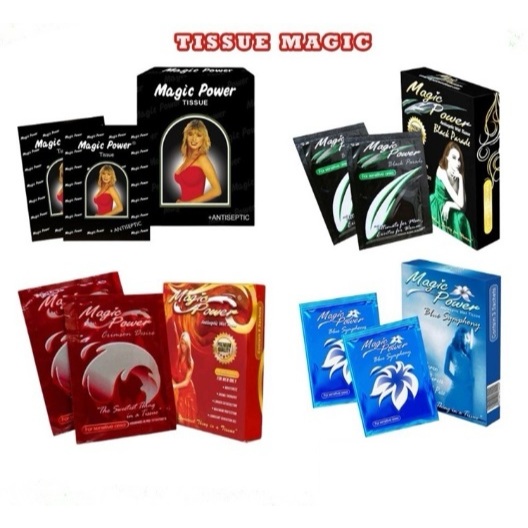 Jual Tissue Magic Power Man Antiseptic Tisu/Tisue Super Mejik/Crimson ...