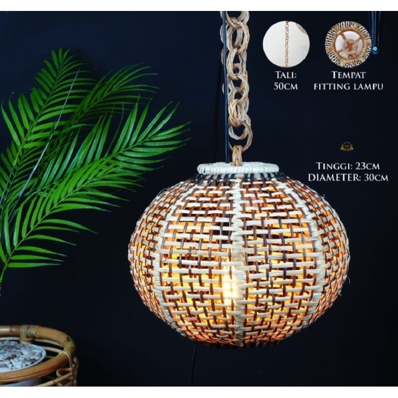 Jual KAP LAMPION ROTAN, LAMPU HIAS GANTUNG, DINDING CAFE RESTORAN ...