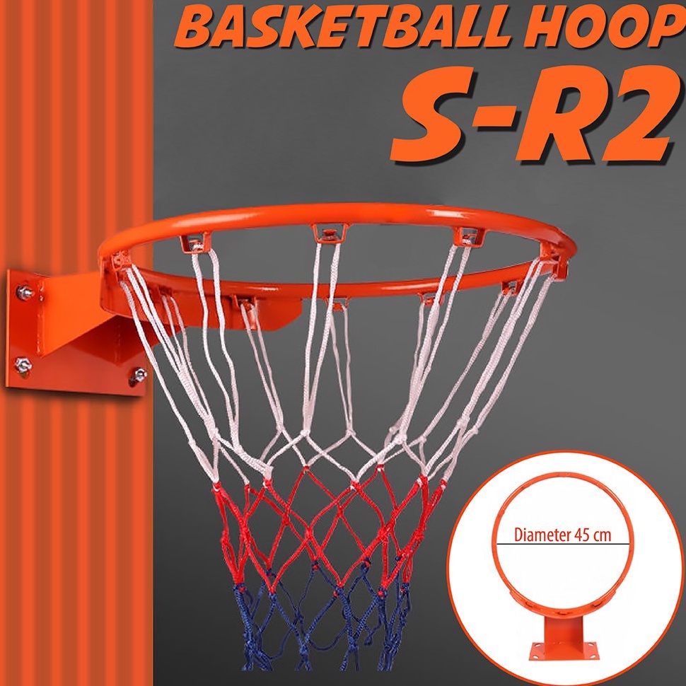 Jual KODE X67W BG SPORT Basketball Hoop Ring Basket Ukuran 45cm ...