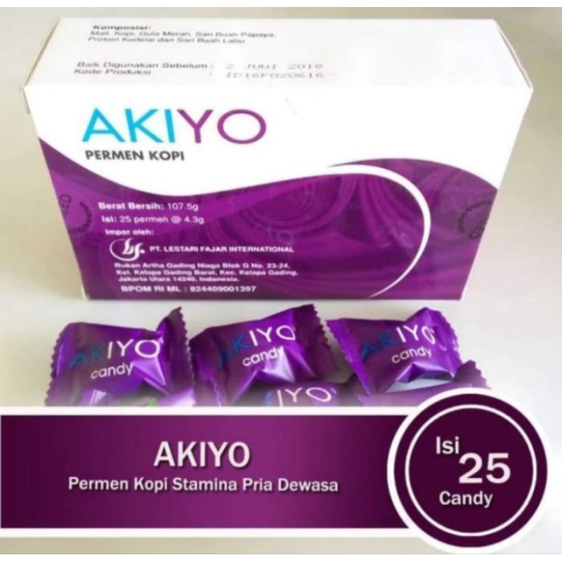 Jual Permen Akiyo Candy Asli Original 25 Pcs | Shopee Indonesia