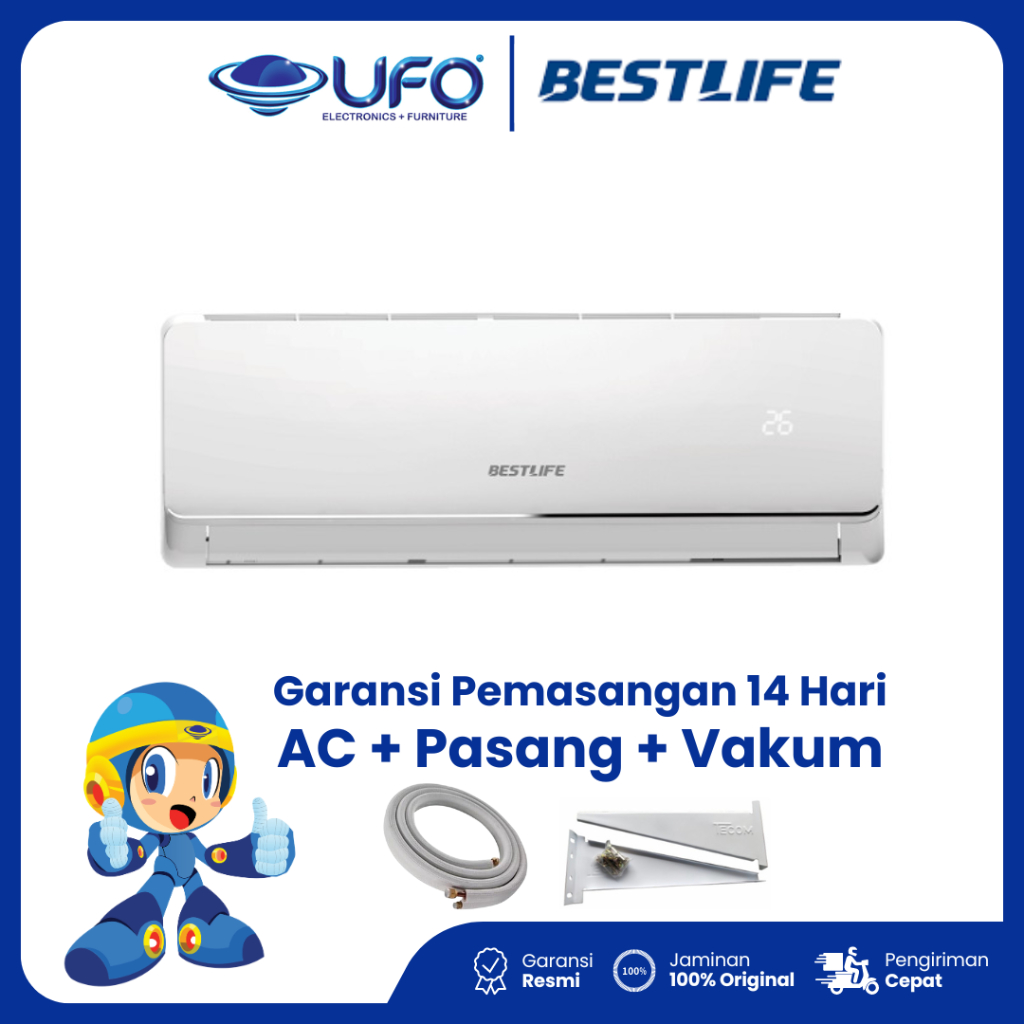 Jual AC Bestlife 1 PK Split Standart BEST09QAR3 | Shopee Indonesia