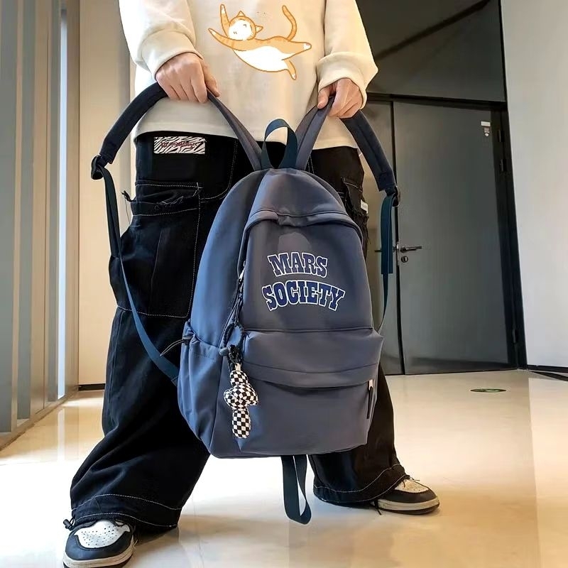 Jual Tas Ransel Backpack Pria Wanita Fashion Bahan Kanvas Tas Sekolah ...