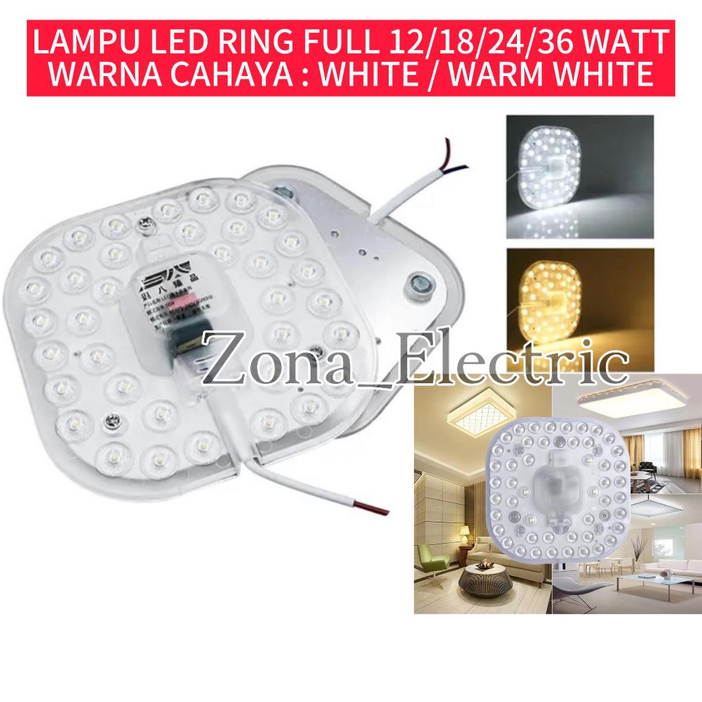 Jual LAMPU LED RING FULL 12/18/24/36 WATT LED 220 V LED LIGHT MODULE ...