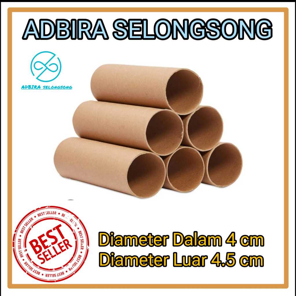 Jual 4 CM/PAPER CORE / PAPER TUBE / SELONGSONG PACKING / PACKING TABUNG / KARTON BULAT | Shopee ...