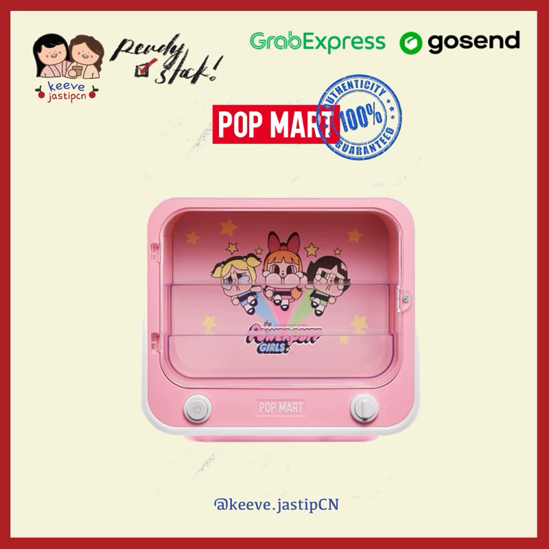 Jual Popmart Crybaby x Powerpuff Girls Series TV Set Luminous Figurine ...