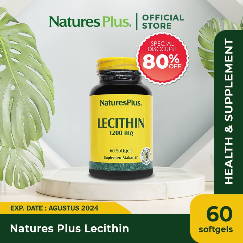 Jual Natures Plus Lecithin 1200mg - 60 Softgels [Exp.Date 08/24 ...