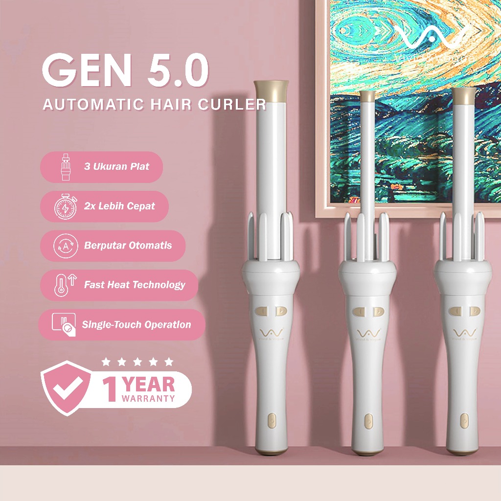 Jual Vivid&Vogue New Arrival GEN5 Catokan Curly Otomatis 32MM 25MM 13MM Hasil Tahan Lama Dalam ...