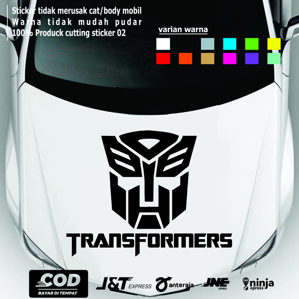 Jual STICKER KAP MOBIL STICKER OUTOBOT STICKER TRANSFORMERS KAP MOBIL ...