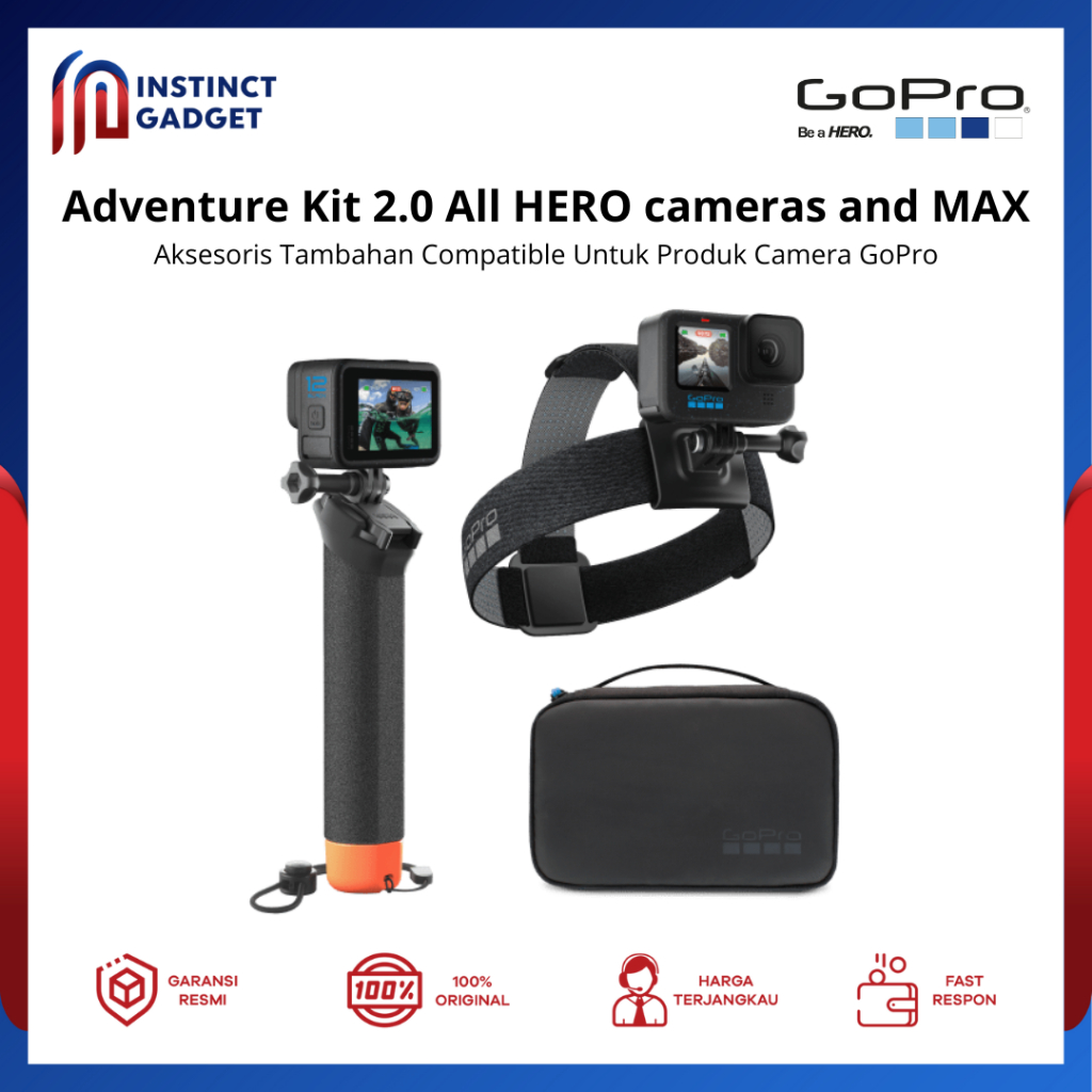 Jual GoPro Aksesoris Kamera Adventure Kit 2.0 All HERO Accessories ...