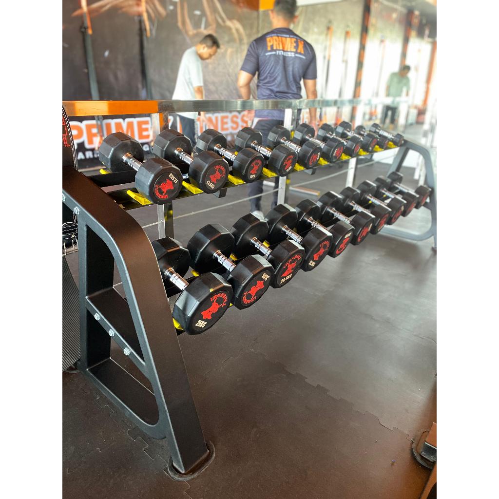 Jual Pelunasan Dumbbell Fix Set Iron Bull 27.5kg - 40kg | Shopee Indonesia