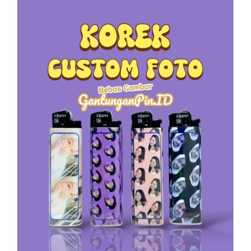 Jual Korek Custom Bebas Gambar | Korek Cricket Custom | Shopee Indonesia