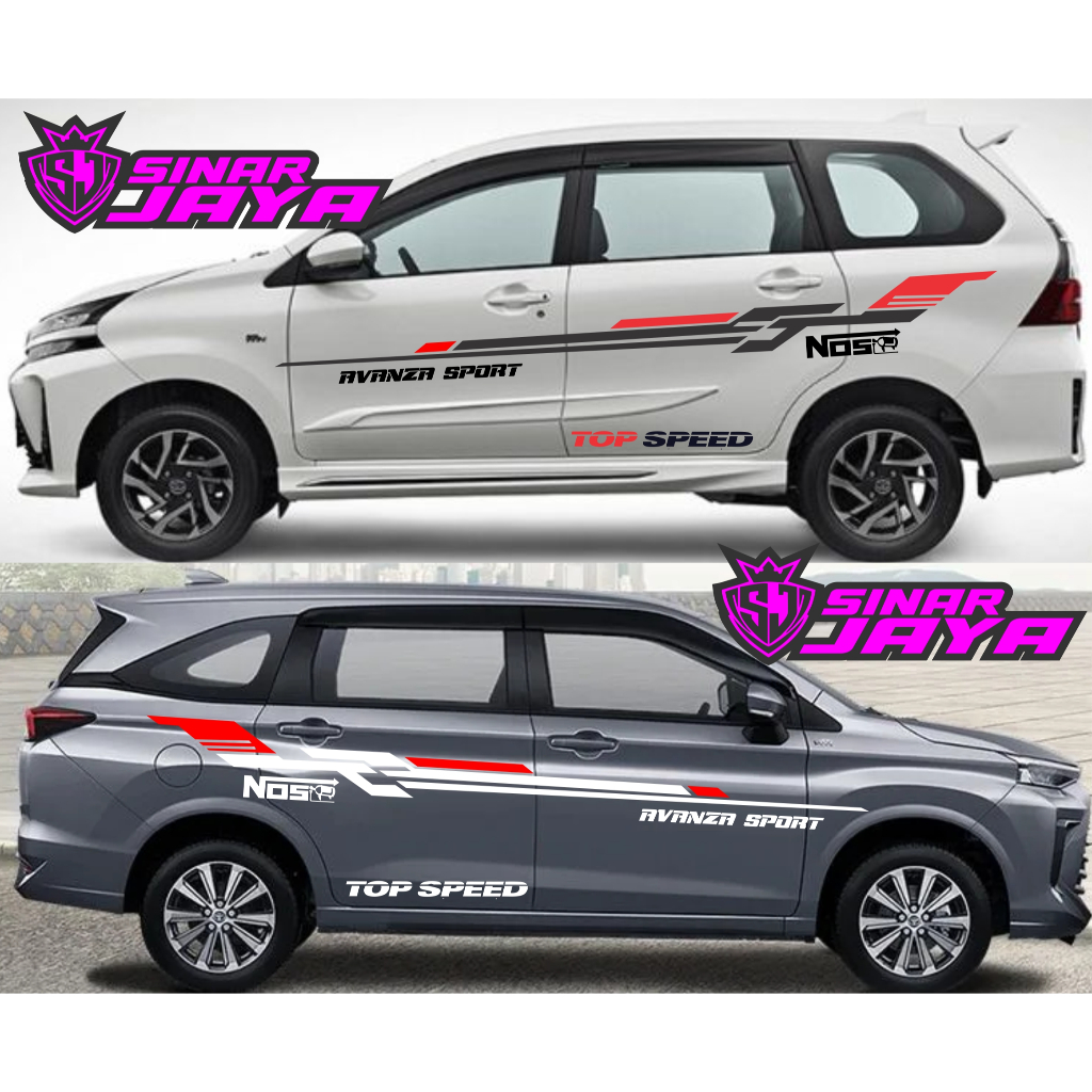 Jual stiker mobil avanza XENIA CALYA RUSH MOBILIO TERIOS INNOVA satu ...
