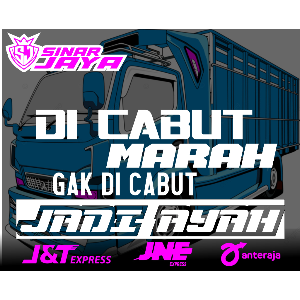 Jual STIKER VIRAL DI CABUT MARAH STIKER CUTING VARIASI KACA MOBIL ...