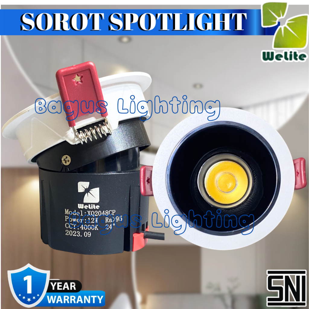 Jual Lampu Sorot LED Plafon 12W Beam Angle 24° Spot Light Garansi 1 ...