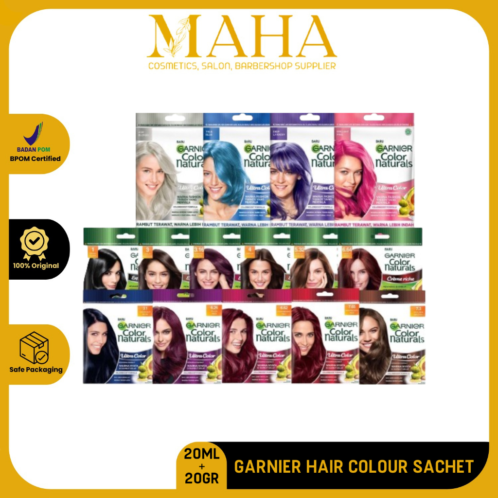 Jual GARNIER COLOR NATURAL ULTRA COLOR/HAIR COLOR SACHET 20ML+20GR ...